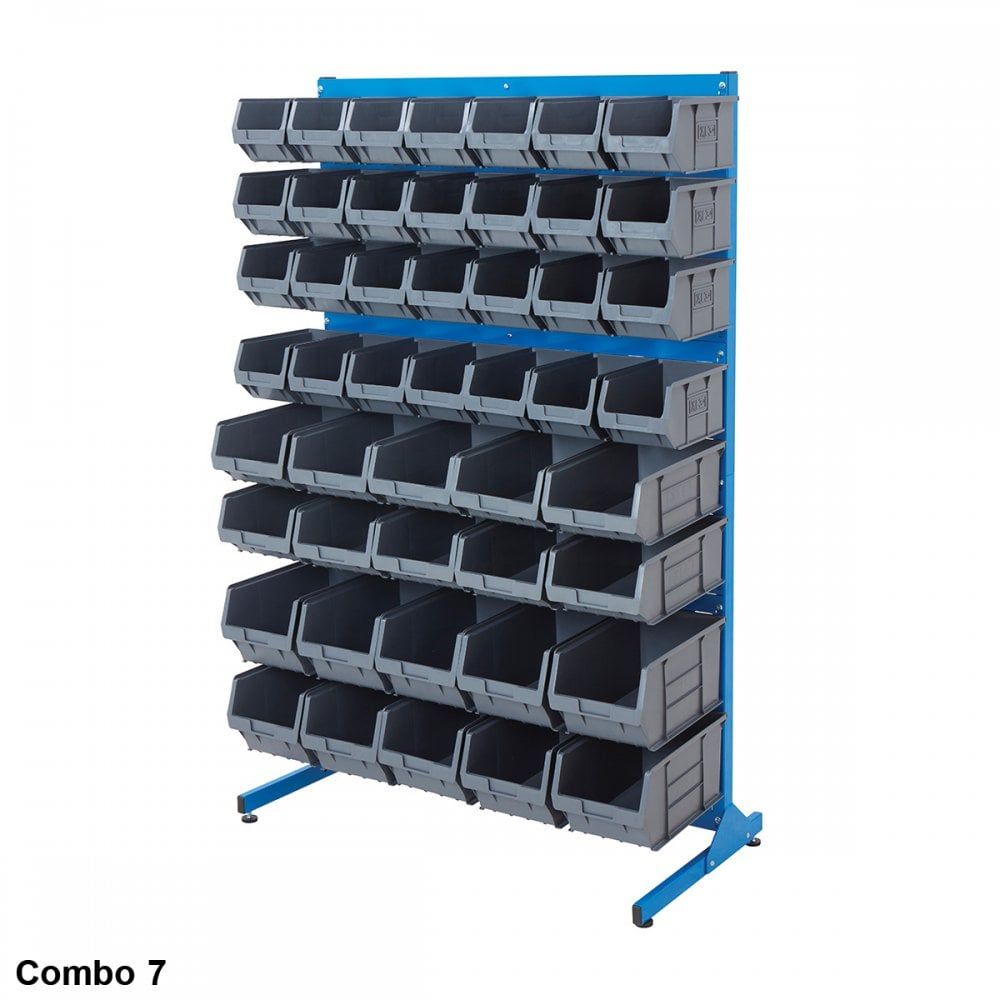 Free Standing Louvre Panel Bin Kit Stations | Racking.com