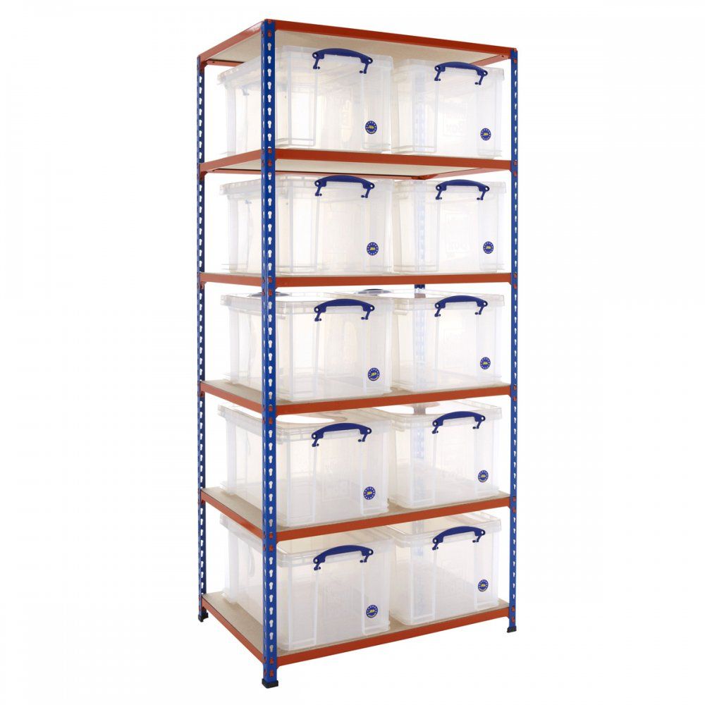 Industrial 340kg 48 Litre Really Useful Box Shelving | Racking.com