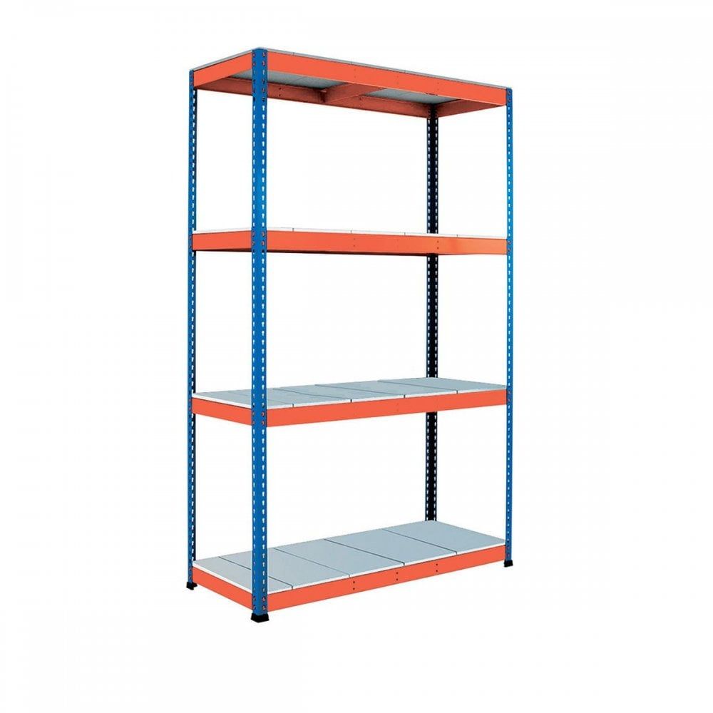 Heavy Duty 400kg Boltless Galvanised Steel Shelving 4 Level | Racking.com