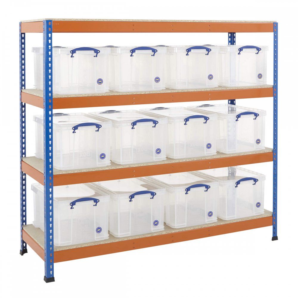 Heavy Duty 400kg 48 Litre Really Useful Box Shelving | Racking.com