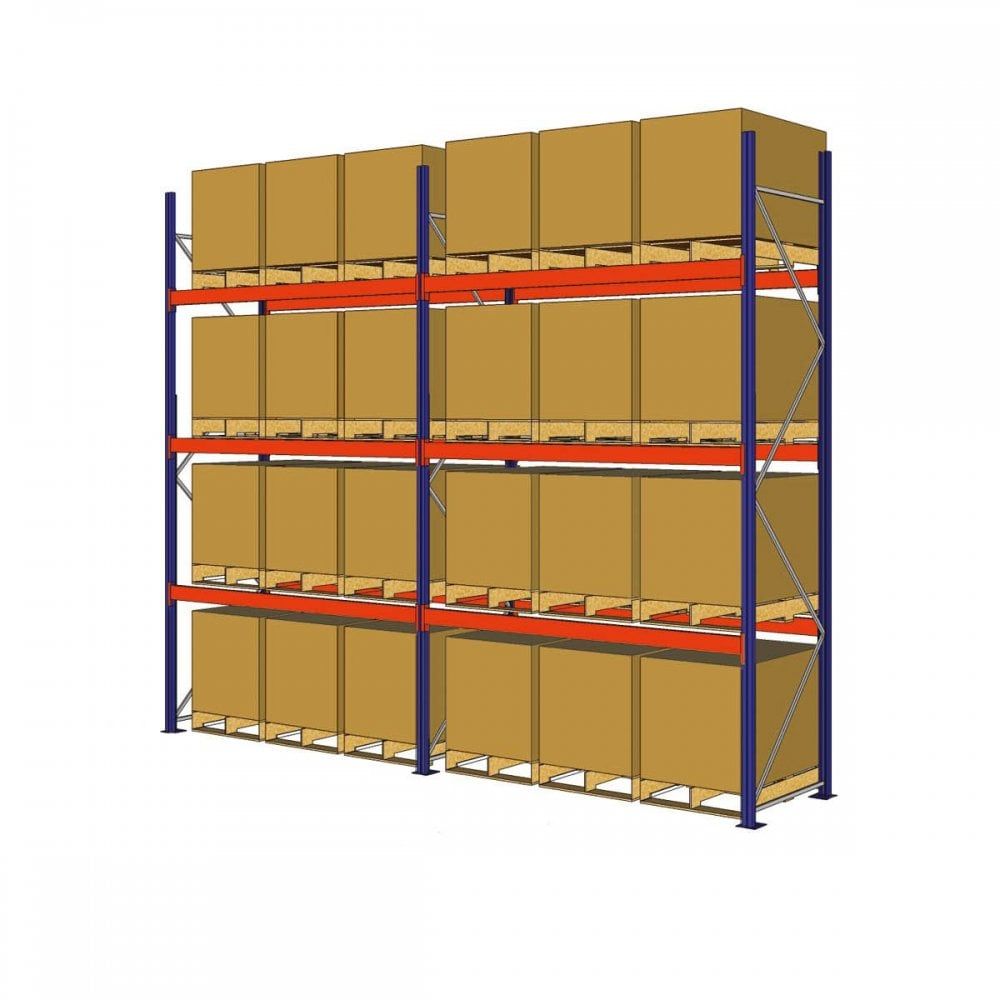 Heavy Duty 2x Bay Pallet Racking Kits | Pallet Racking | Racking.com