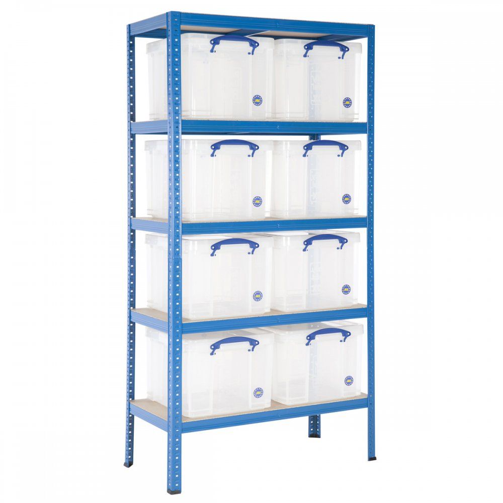 Garage 200kg 35 Litre Really Useful Box Chipboard Shelving | Racking.com
