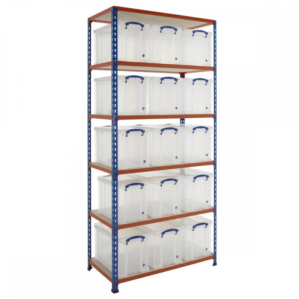 Industrial 340kg 24 Litre Really Useful Box Shelving | Racking.com