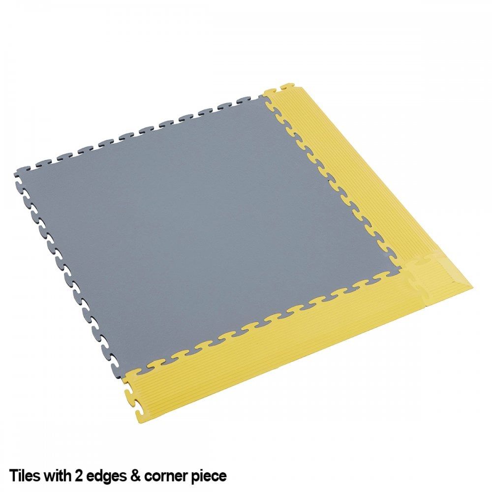 Heavy Industrial Interlocking Vinyl Floor Tiles