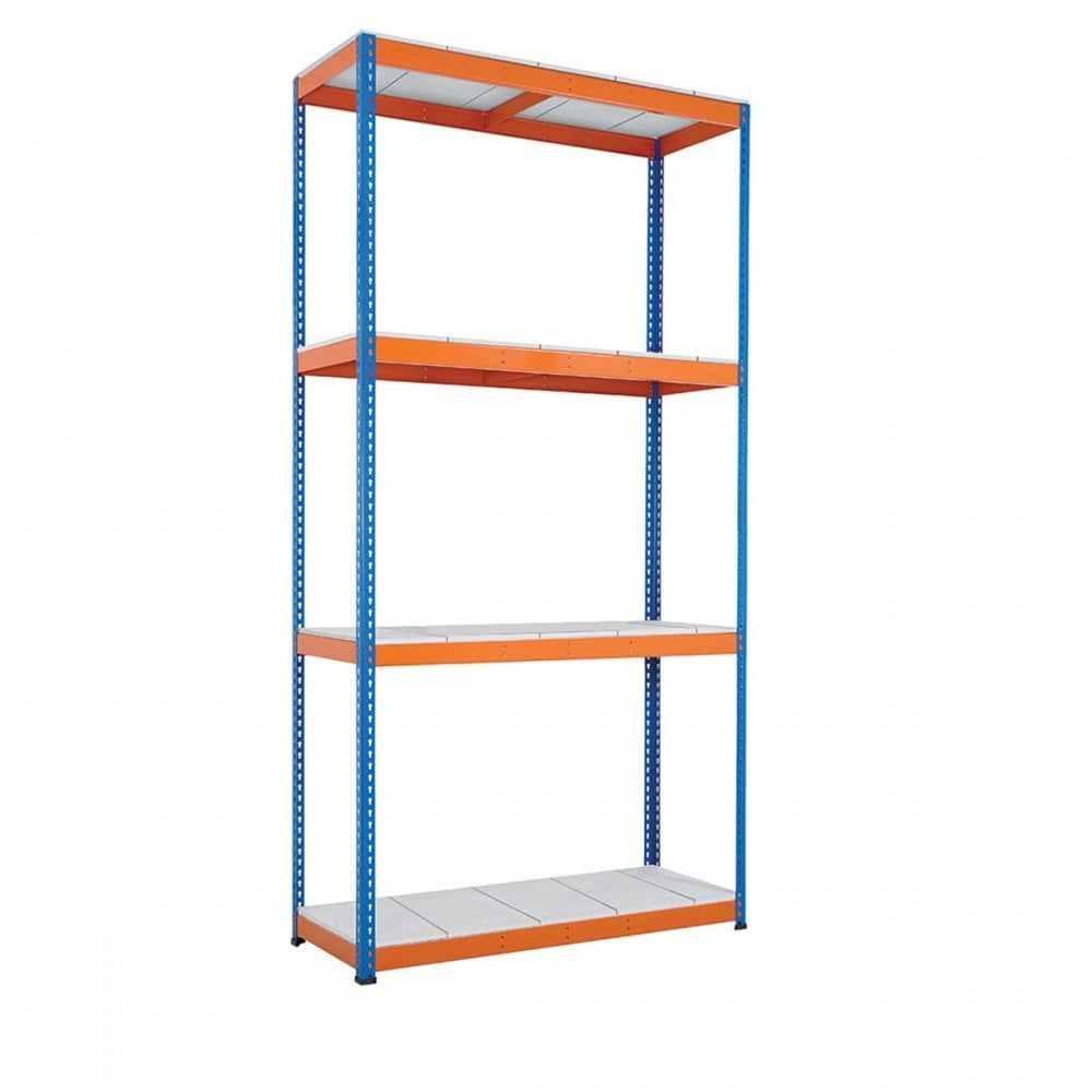 Heavy Duty 800kg Boltless Galvanised Steel Shelving 4 Level | Racking.com