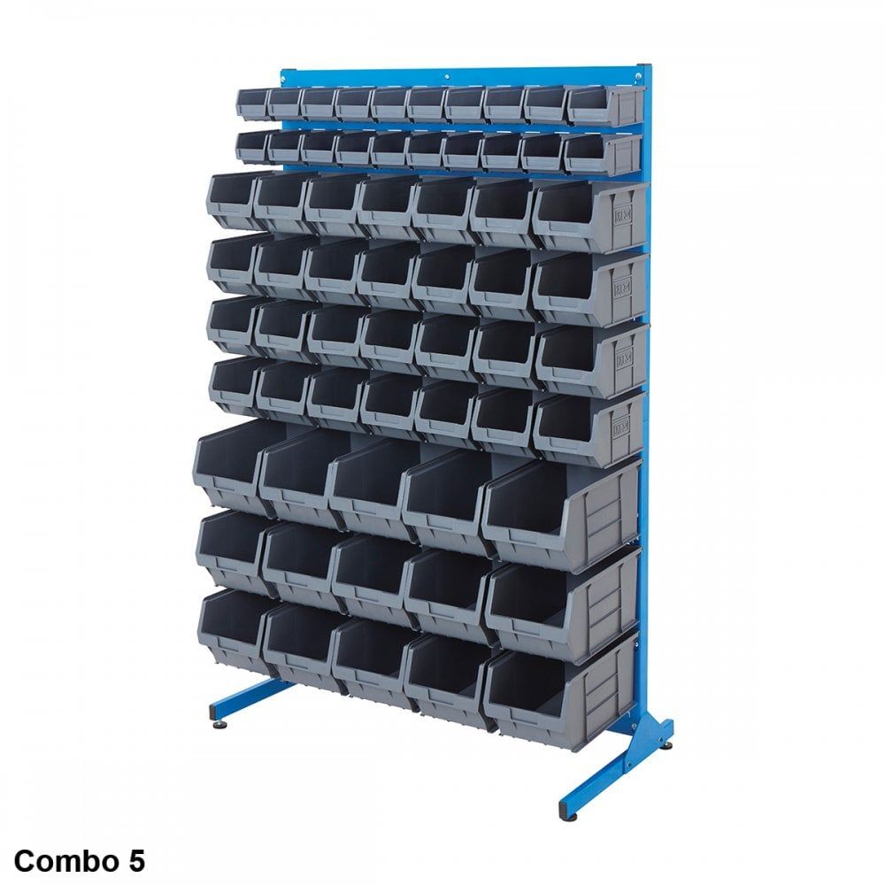 Free Standing Louvre Panel Bin Kit Stations | Racking.com