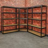 Black Garage Corner Shelving Kit | Racking.com